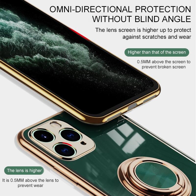 HOCE หรูหรานุ่มเคสซิลิโคนสำหรับ iPhone 12 11 Pro Max Mini XS XR X 7 8 ...