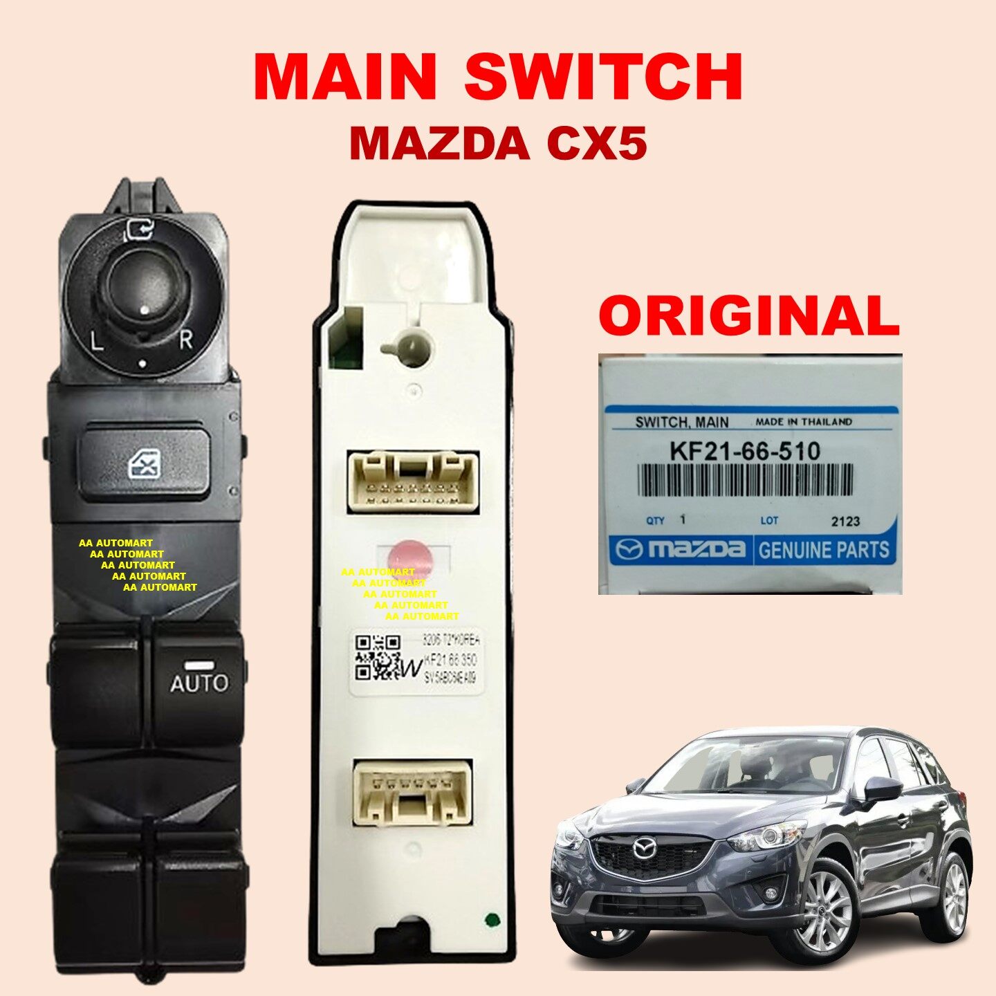 Mazda CX5 CX-5 2013-2015 Power Window Main Switch Suis tingkap Master ...