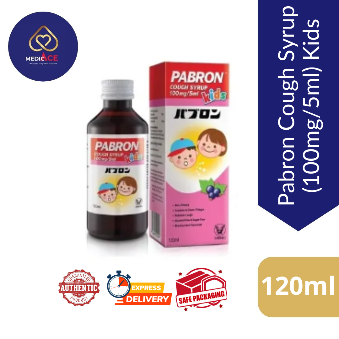 Pabron Cough Syrup (100mg/5ml) Kids 120ml (Exp: 10/2024) | Lazada