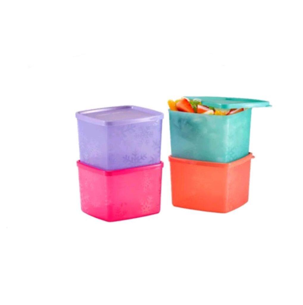 Tupperware snowflake square round medium (4) | Lazada
