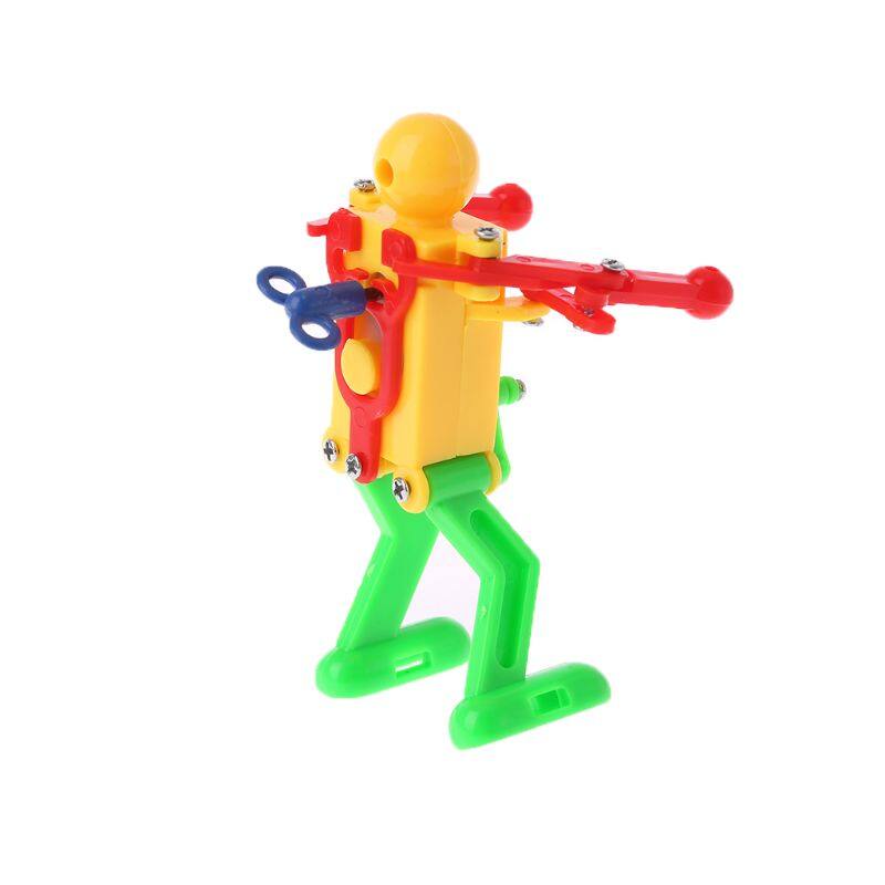 1 PC เด็กๆตลกพลาสติก Clockwork Wind Up Windup ของเล่นของขวัญ-หุ่นยนต์ ...