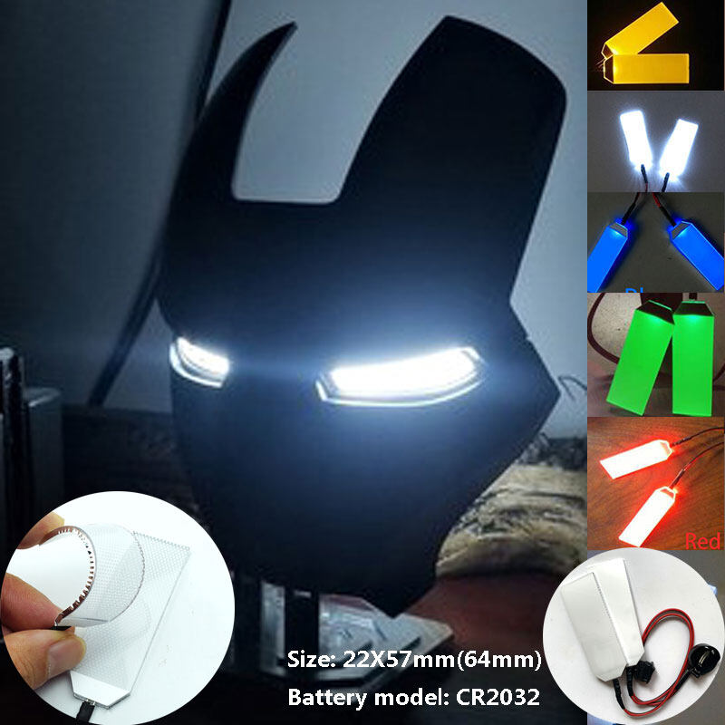 Diy Led Light Eyes Kits For Halloween Helmet Flexible Bendable Eye ...