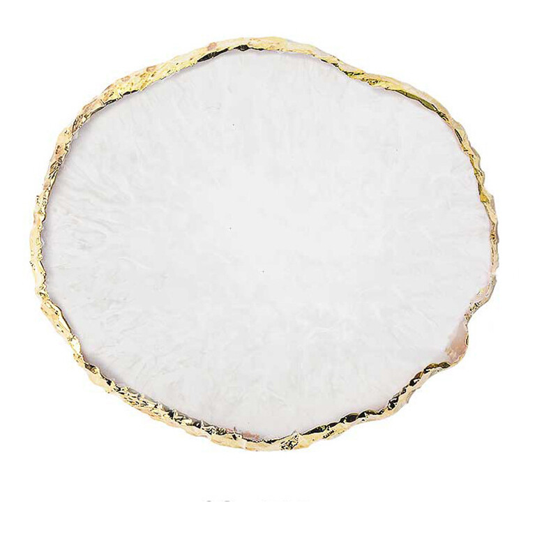 Resin Batu Akik Nail Art Palette Tips Kuku Palsu Mencampurkan Lukisan ...