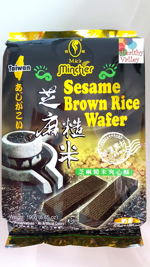 Mic's Mincher Sesame Brown Rice Wafer (明奇芝麻糙米夹心酥) 190g | Lazada