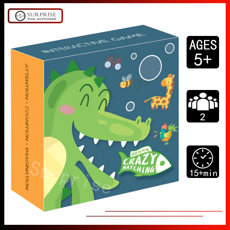 Chinese&English Kids Interactive Game Crazy Matching Card Game for ...