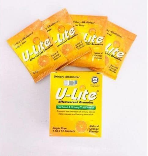 U-Lite Effervescent Granules 4.1g 12's (Urinary alkalinizer) | Lazada