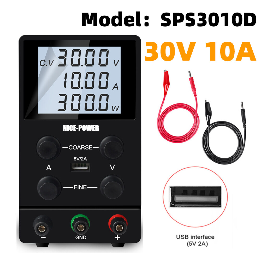 Lab Programmable DC Power Supply Laboratory Adjustable 30V 10A 5A 60V 120V 3A 300V 200V 1A ...