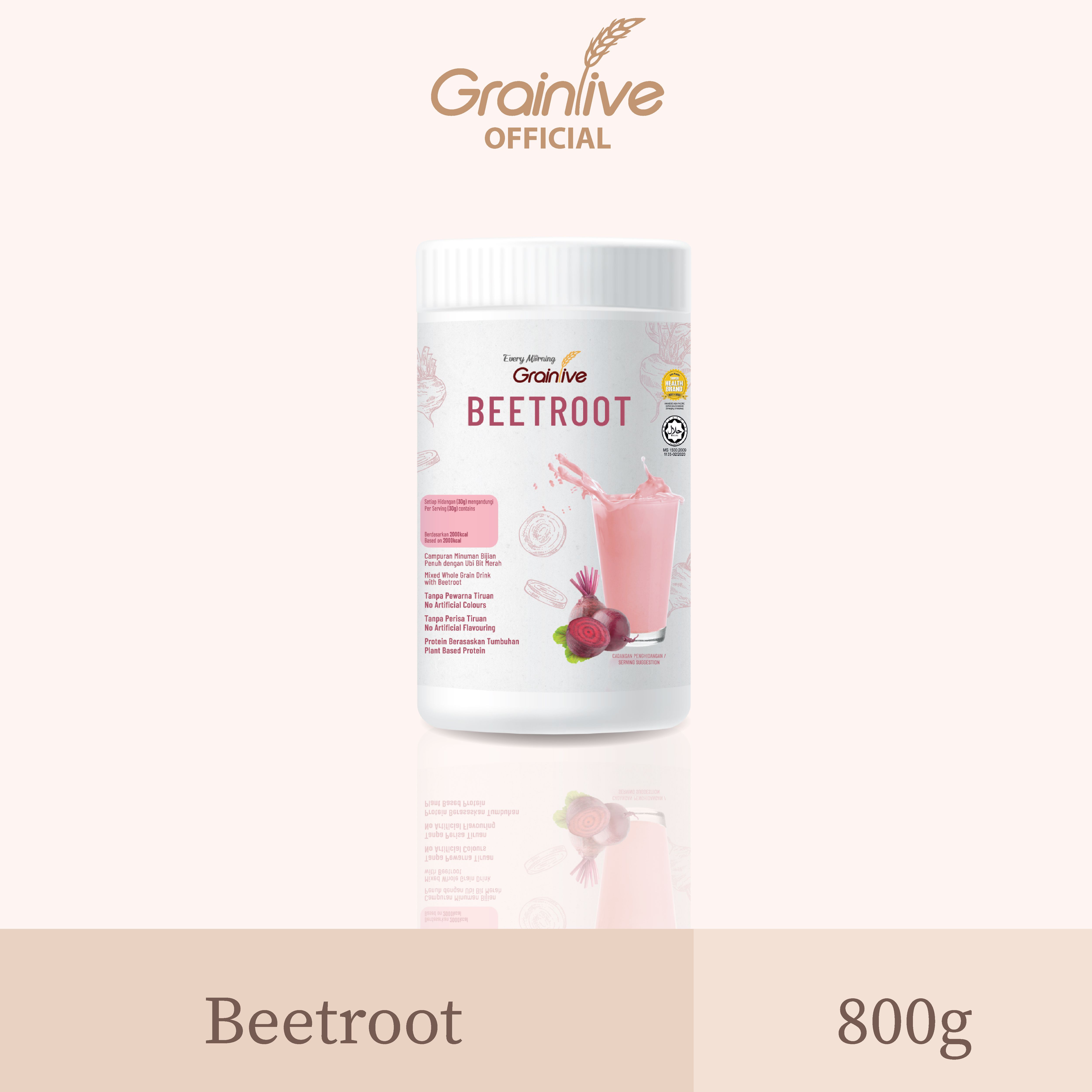 Grainlive BEETROOT Meal Replacement/Grain 营养代餐/谷粮 (1 Tins 800g） READY ...