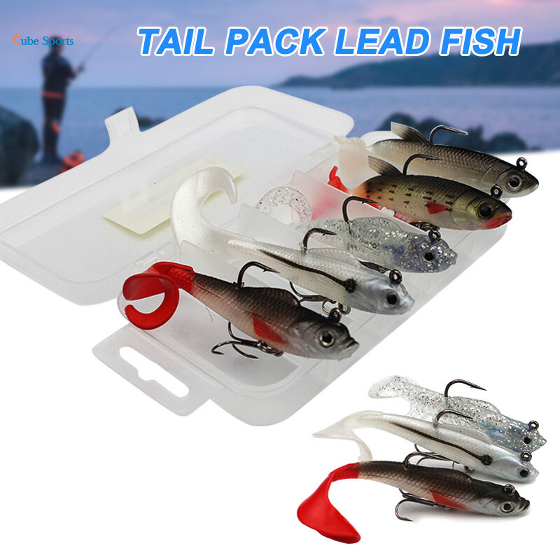 Fishing plug lures set อุปกรณ์ตกปลาฮาร์ดเหยื่อพร้อมตะขอแหลมสำหรับ Cube ...
