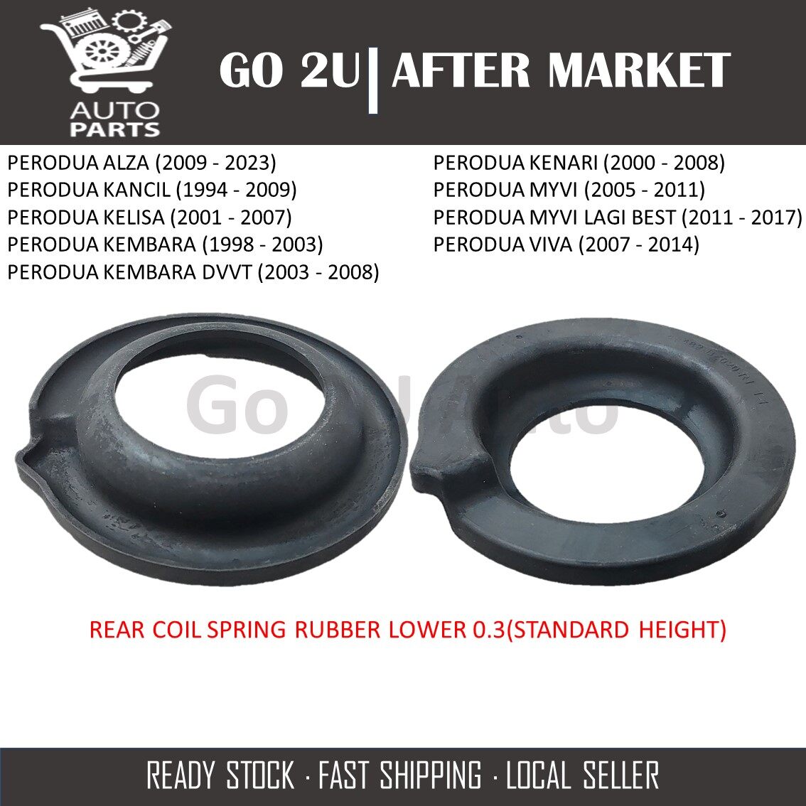 REAR COIL SPRING RUBBER LOWER 0.3 INCH(STANDARD HEIGHT)-48482-BZ020 ...