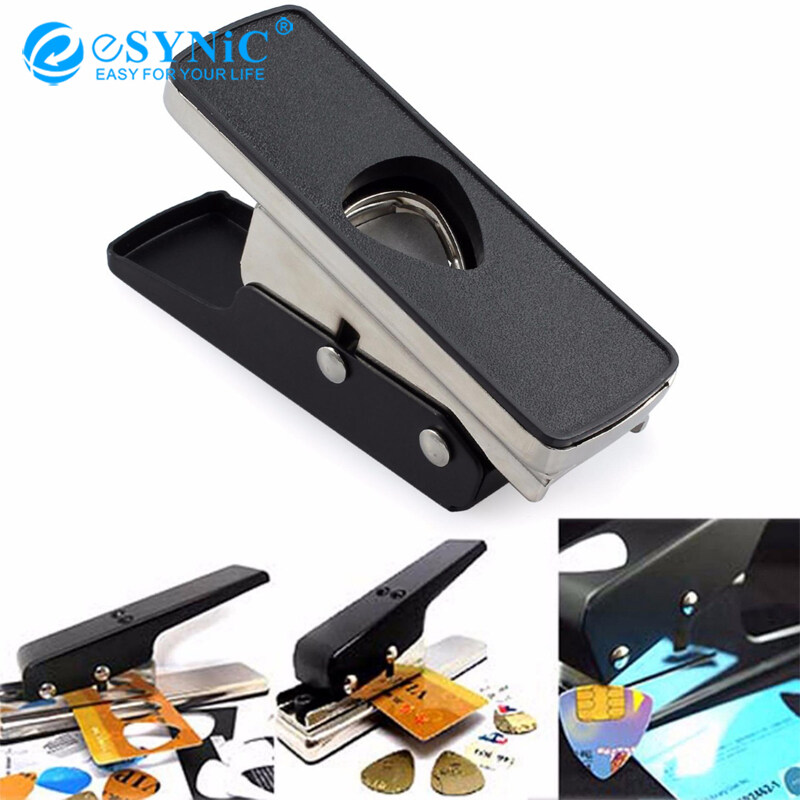 eSYNIC Guitar Pick Punch DIY Maker Hole Punch Plastic Card ABS Cutter ...