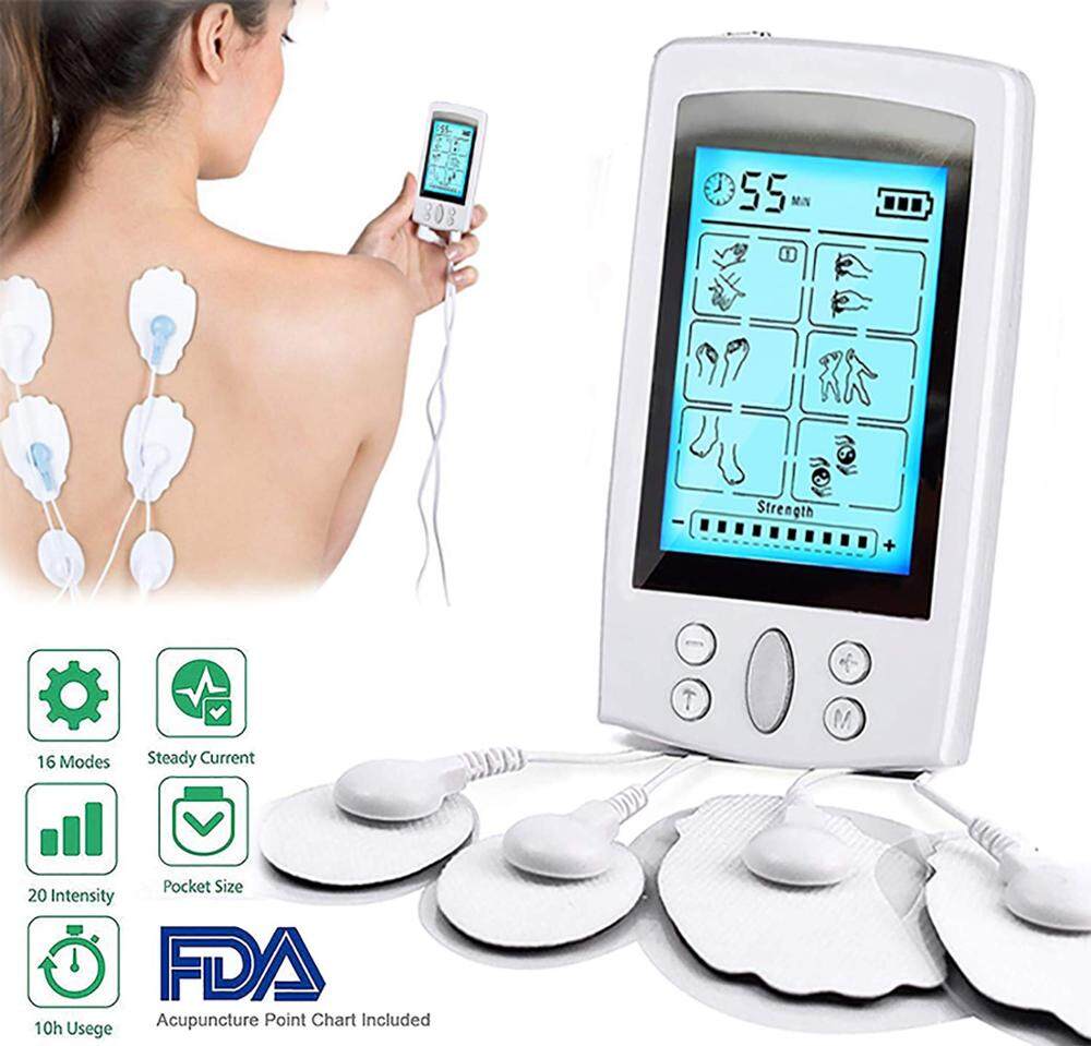 EMS Tens Acupuncture Body Massage Electric Digital Therapy Pulse Muscle ...