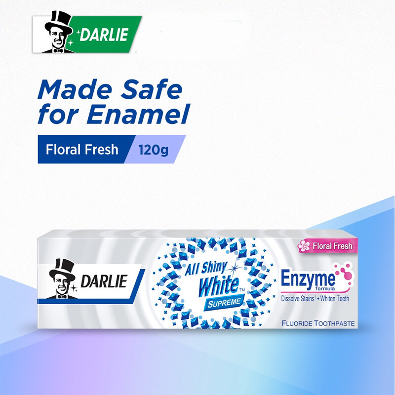 Darlie All Shiny White Supreme Toothpaste 120g Floral Fresh Fresh Mint ...