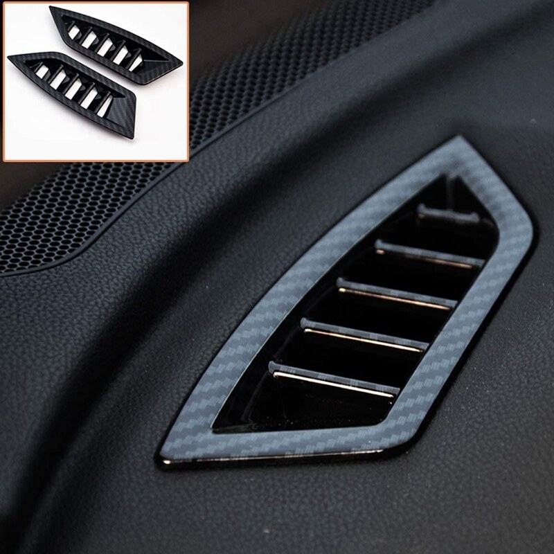 Carbon Fiber Car Upper A/C Air Outlet Vent Frame Cover Trim Decor for ...