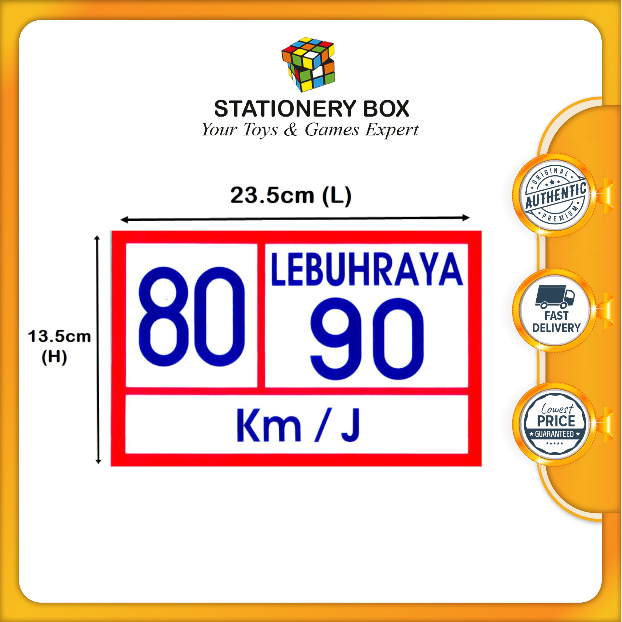 Van and Lorry Lebuhraya Speed Limit Sticker 80/90KM | Lazada
