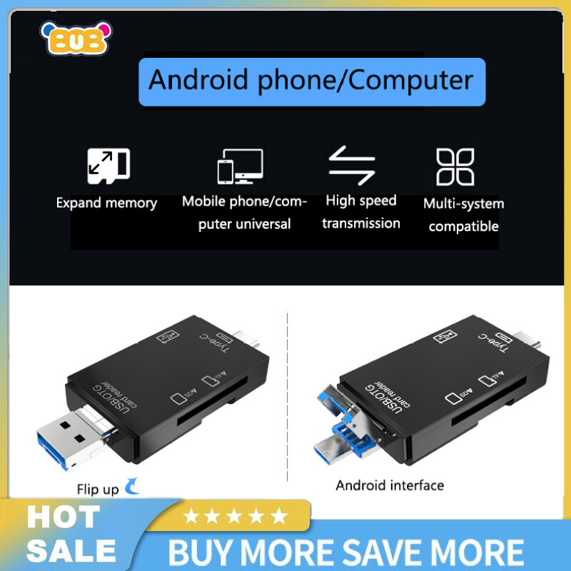 Tf Sd Card Reader การ์ดหน่วยความจำแบบพกพา Usb2.0 Type C อะแดปเตอร์เครื่องอ่านการ์ดมัลติฟังก์ชั่น ...