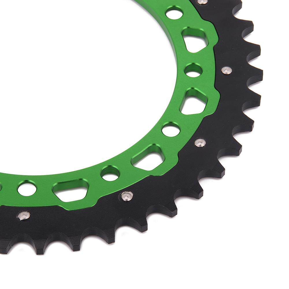 JFG Racing 51T CNCเฟืองห่วงโซ่ด้านหลังประสิทธิภาพสูงสำหรับKAWASAKI KLX250 KX500 KDX200 KDX220 ...