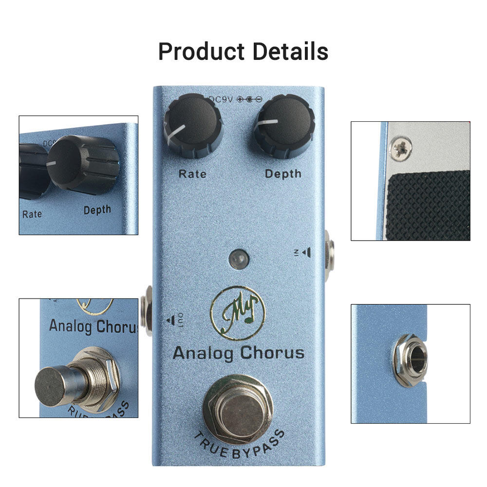 Analog Chorus Guitar Effect Pedal with Depth and Rate Knobs Mini Single ...