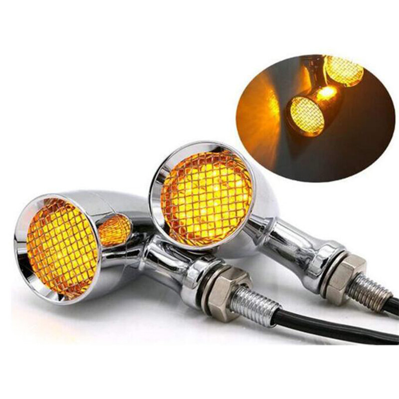 KingBe Universal Motorcycle LED Turn Signal Light Indicators Blinkers ...