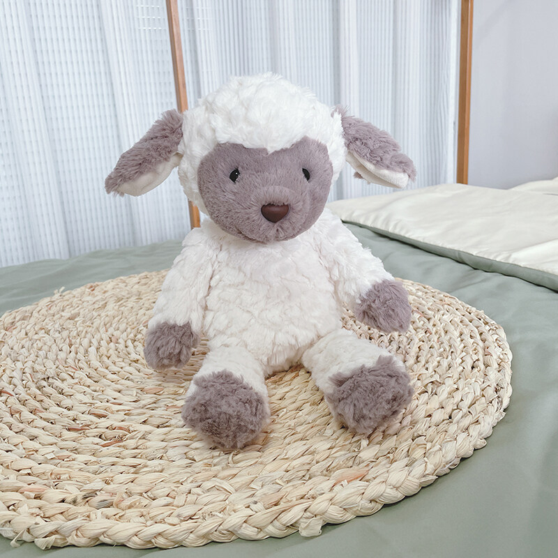 Soft Fluffy Sheep Toys Animal Stuffed & Plush Dolls 35cm Cuddly Lamb ...