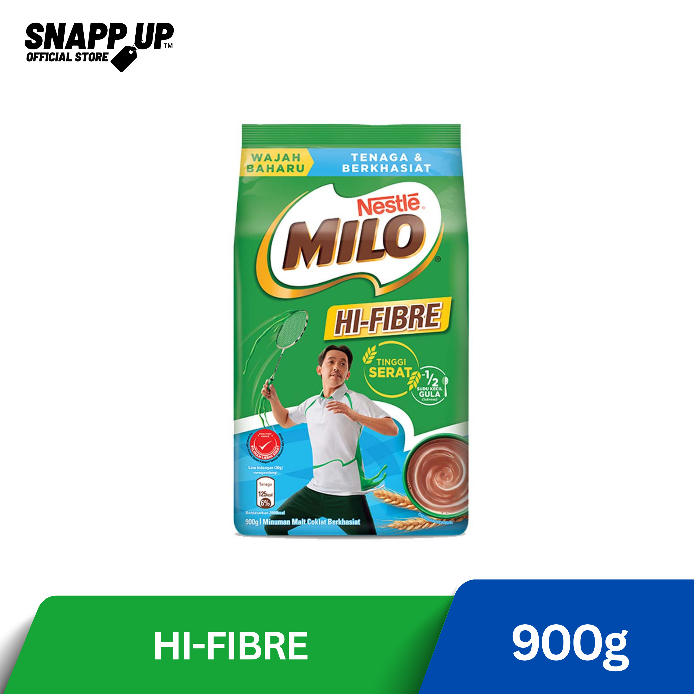 Nestle Milo Activ-Go Hi-Fibre Softpack 900g | Lazada