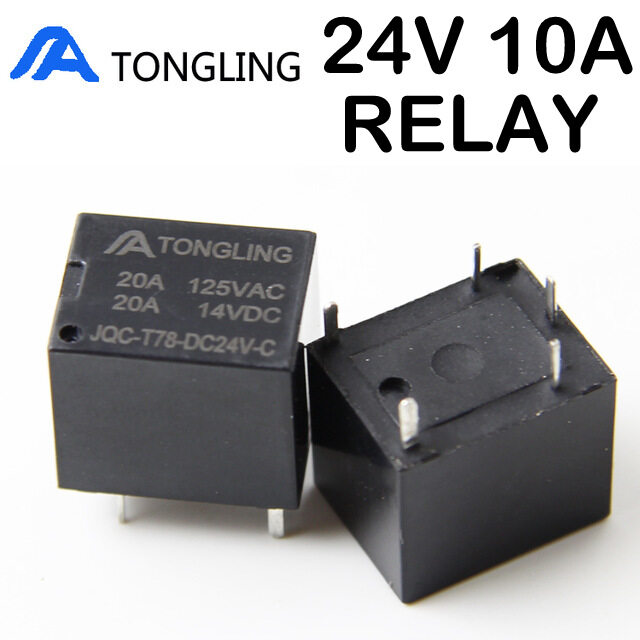 RELAY 24V 10A high current 5 pin 5 leg Relay car repair DIY home ...