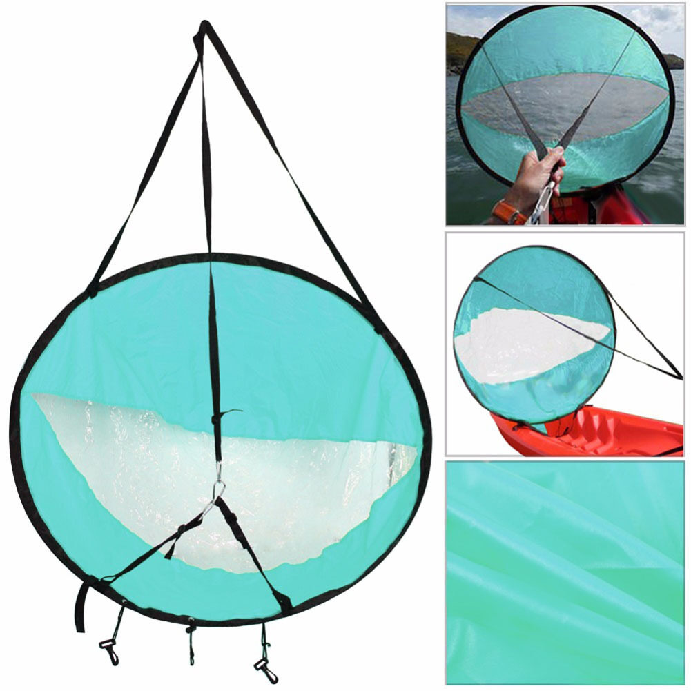 JoshuaEg Kayak Boat Wind Sail Canoe Sup Paddle Board Sail with Clear ...