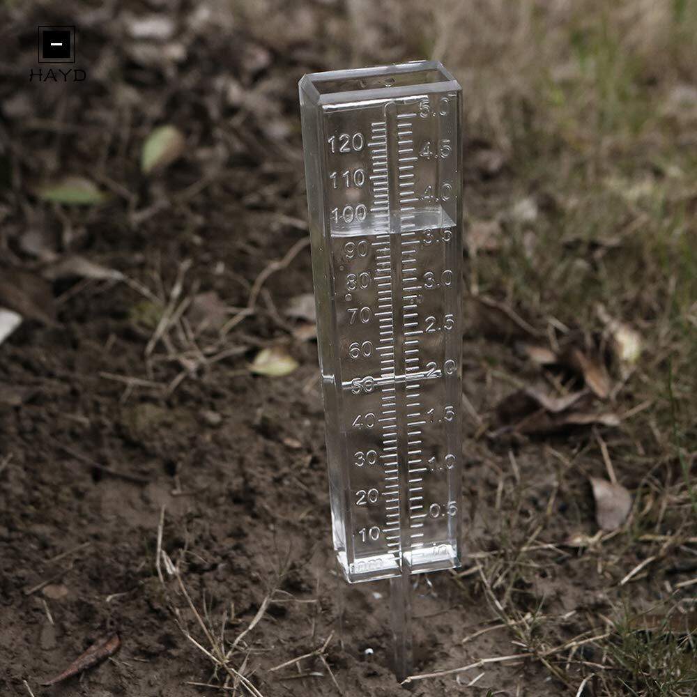 HAYD 【cod】 Plastic Rain Gauge Clear Rain Water Meter Measuring Device ...
