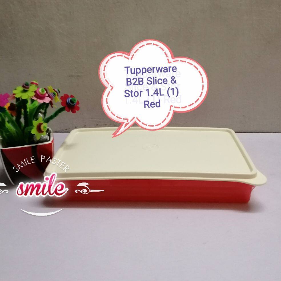 Tupperware B2B Slice & Stor 1.4L Red (1) | Lazada