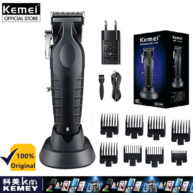 Kemei KM-2296 Professional Hair Clipper For Men Adjustable Cordless Rechargeable Hair Clipper ...