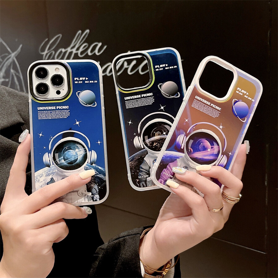 Tide brand Laser Astronaut Phone Case for iphone 13 13pro 13promax 12 ...