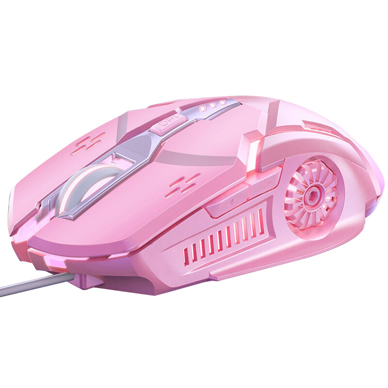 เมาส์สำหรับเล่นเกม G5มีสาย6d ส่องสว่างเกมเมาส์คอมพิวเตอร์แบบกลไก (คลิก ...