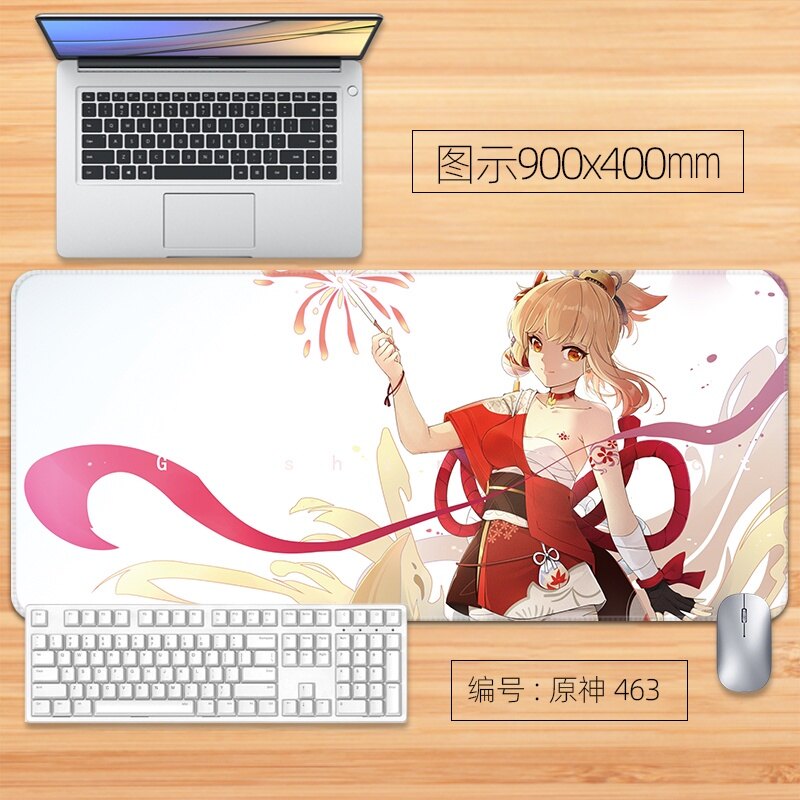 Tartaglia Childe Genshin Impact Raiden Shogun shadow mouse pad Gan Yu ...