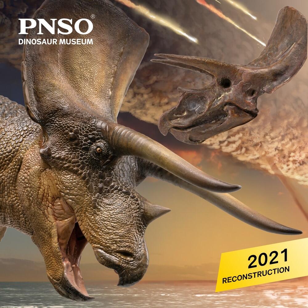 PNSO Dinosaur Museums Series:New Doyle The Triceratops 1:35 Scientific ...