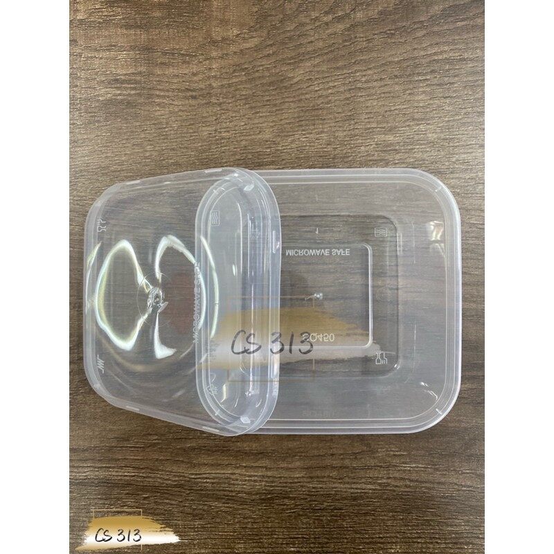 SQ450 square disposable plastic food container [50set] | Lazada