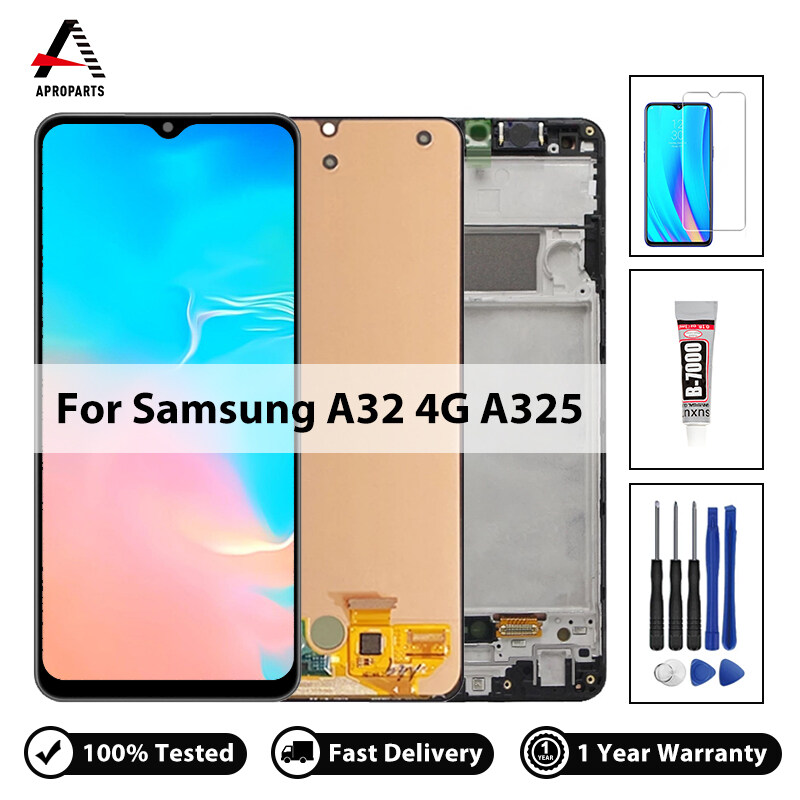 Original For Samsung Galaxy A32 4G LCD Display Touch Screen For Samsung A325 A325F SM-A325F/DS ...