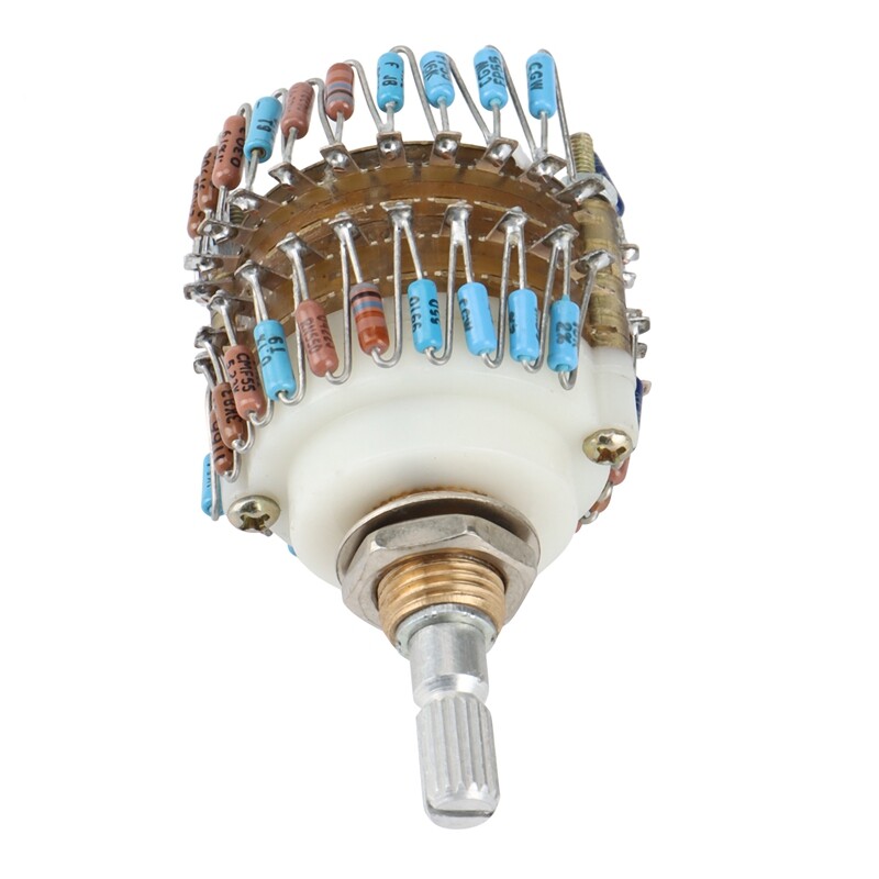 2 Channels Volume Potentiometer 23 Step Attenuator for Amplifier Dale Resistor Volume ...