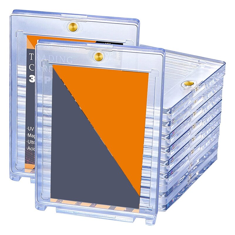 40 Pieces Thick Magnetic Card Holder 35Pt Hard Plastic Protector 40-pieces-thick-magnetic-card-holder-35pt-hard-plastic-protector