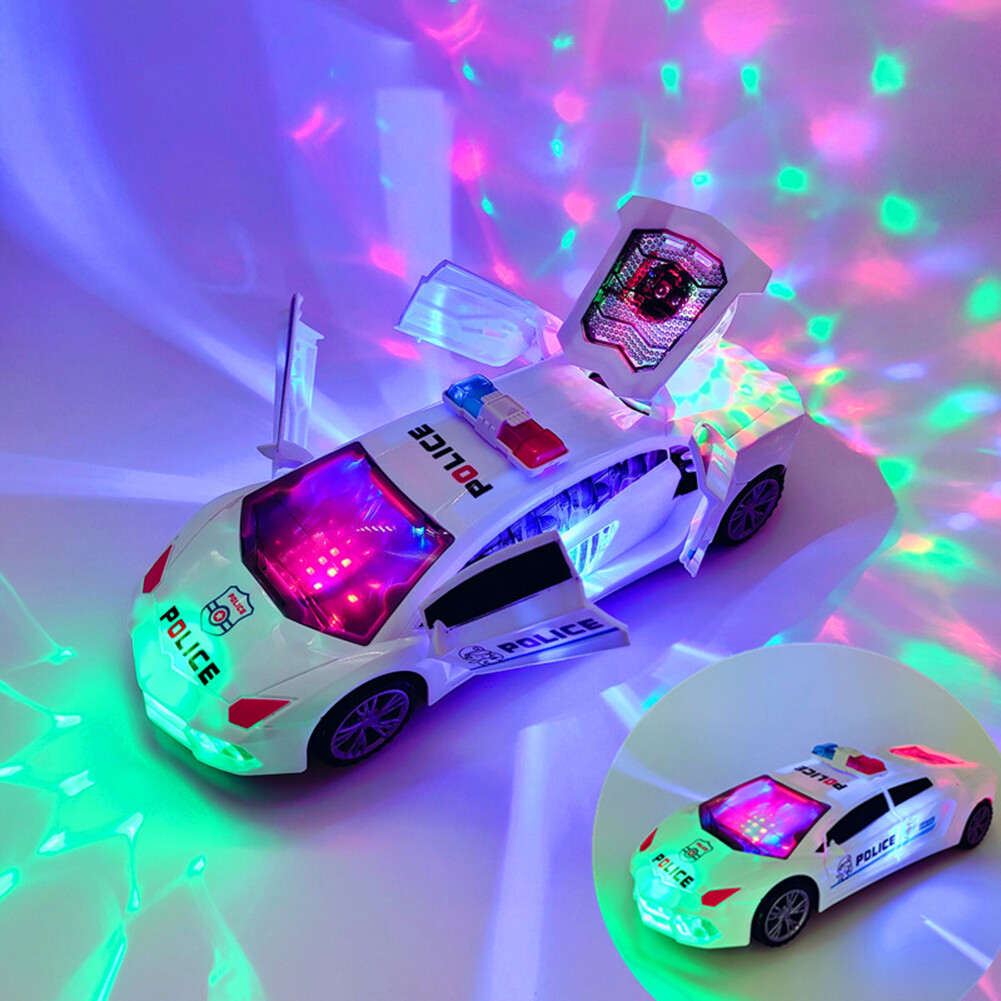 FancyReady StockElectric 360 Rotation Police Car Vehicle With LED Light ...