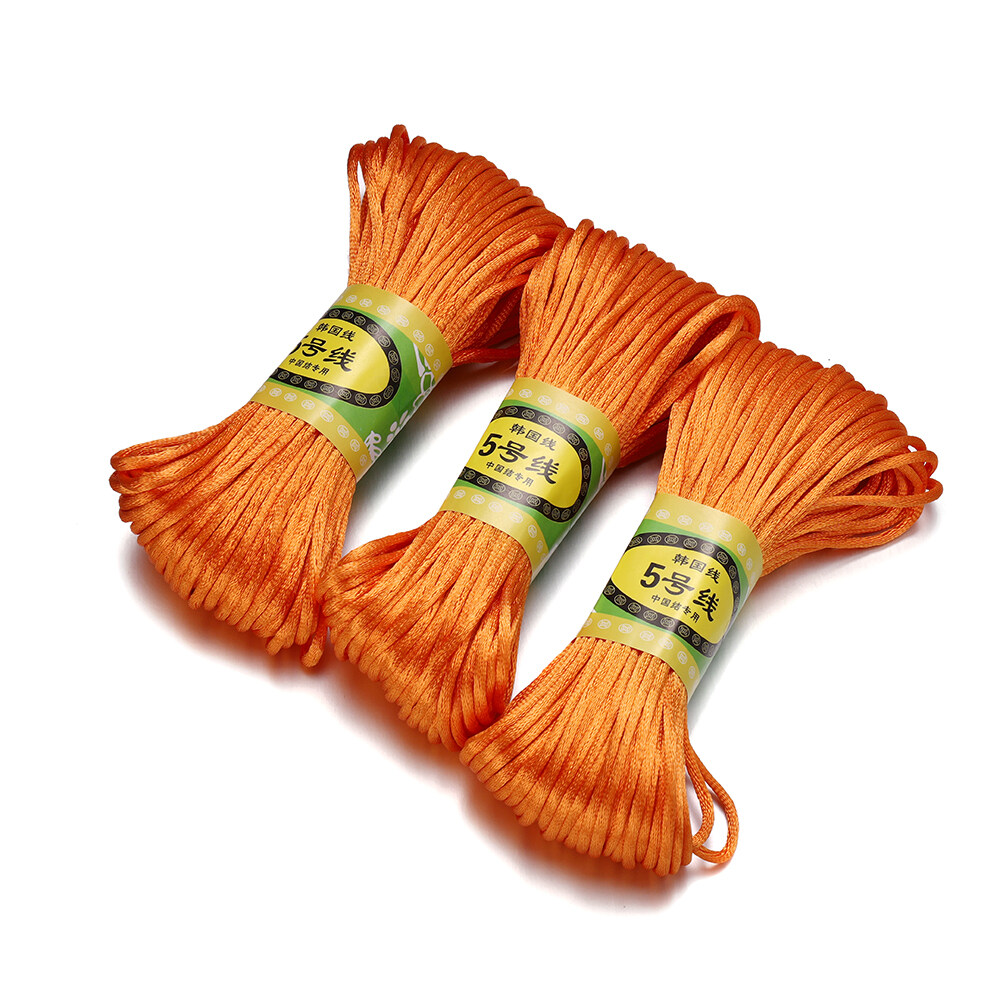 St.kunkka 20 Meter 24 Colors Nylon Braided Rope Chinese Macrame Knot ...