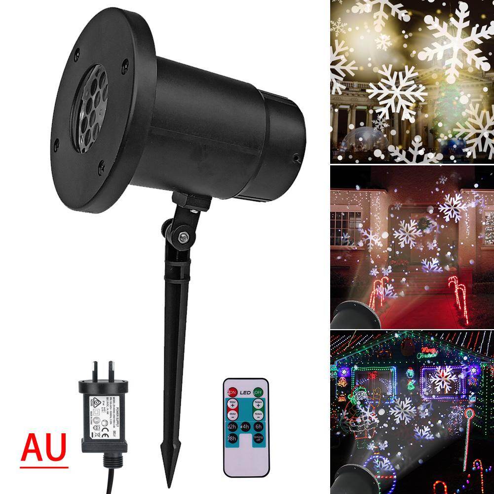 【Fairy Light】Christmas Snowflake Laser Light Snowfall Projector IP65 ...