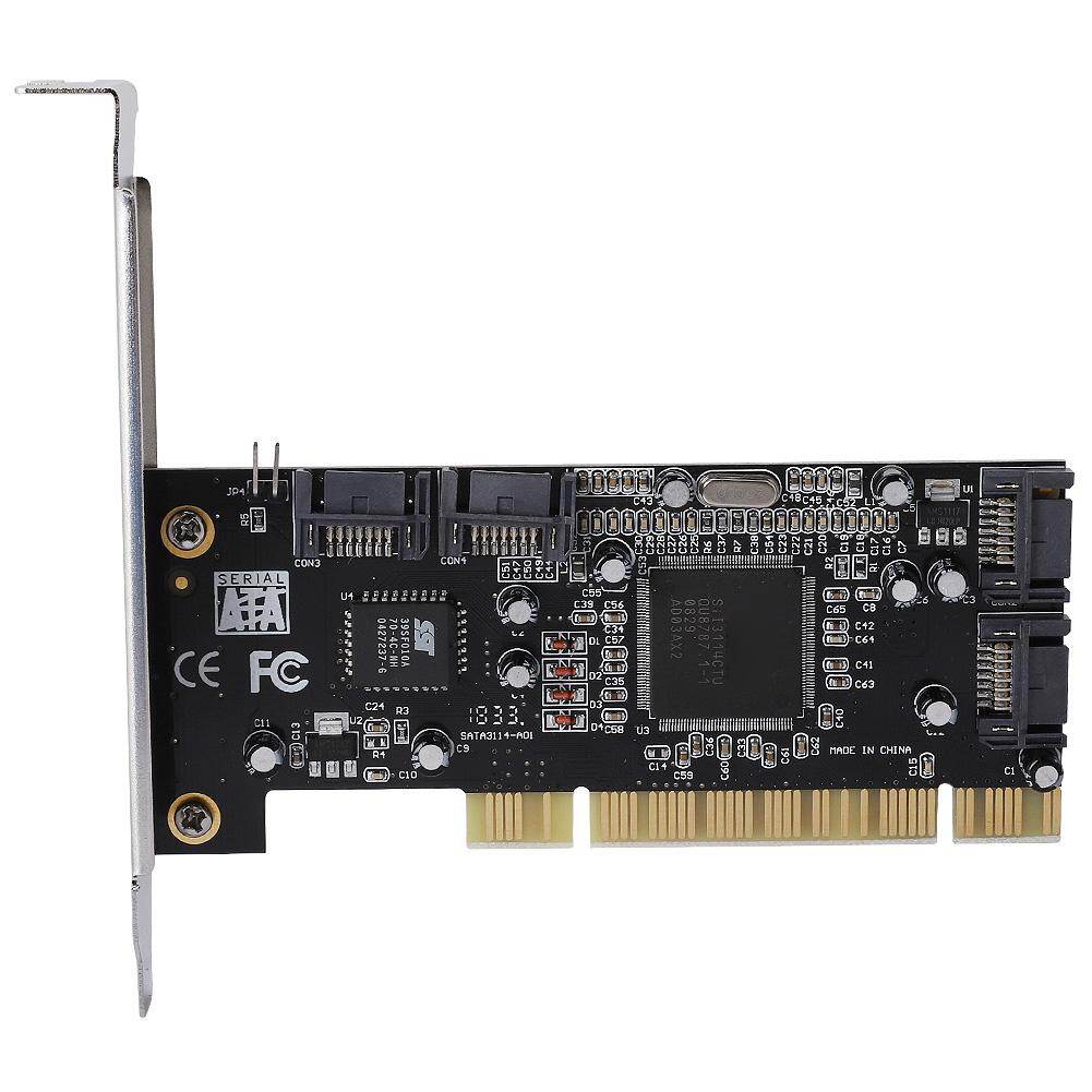 【ของต้องซื้อ】 PCI PCI Controller Card 4 SATA ภายในพอร์ต 1.5 Gbps ...