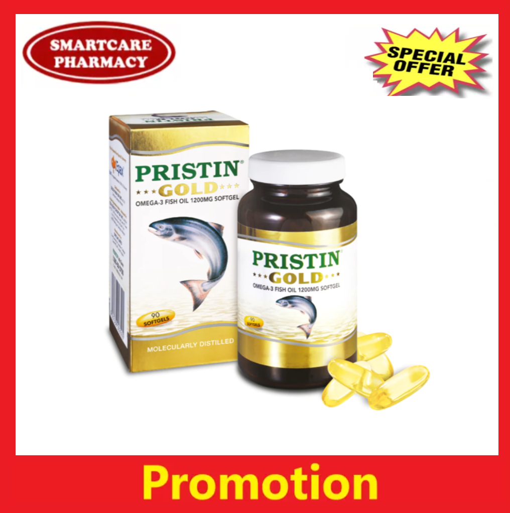 Pristin Gold Omega-3 Fish Oil 1200mg Softgel 90's | Lazada
