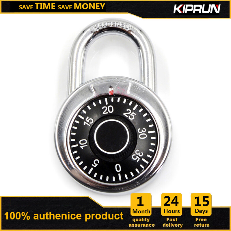 KIPRUN Digit Combination Code Rotary Padlock Round Dial Number Luggage ...