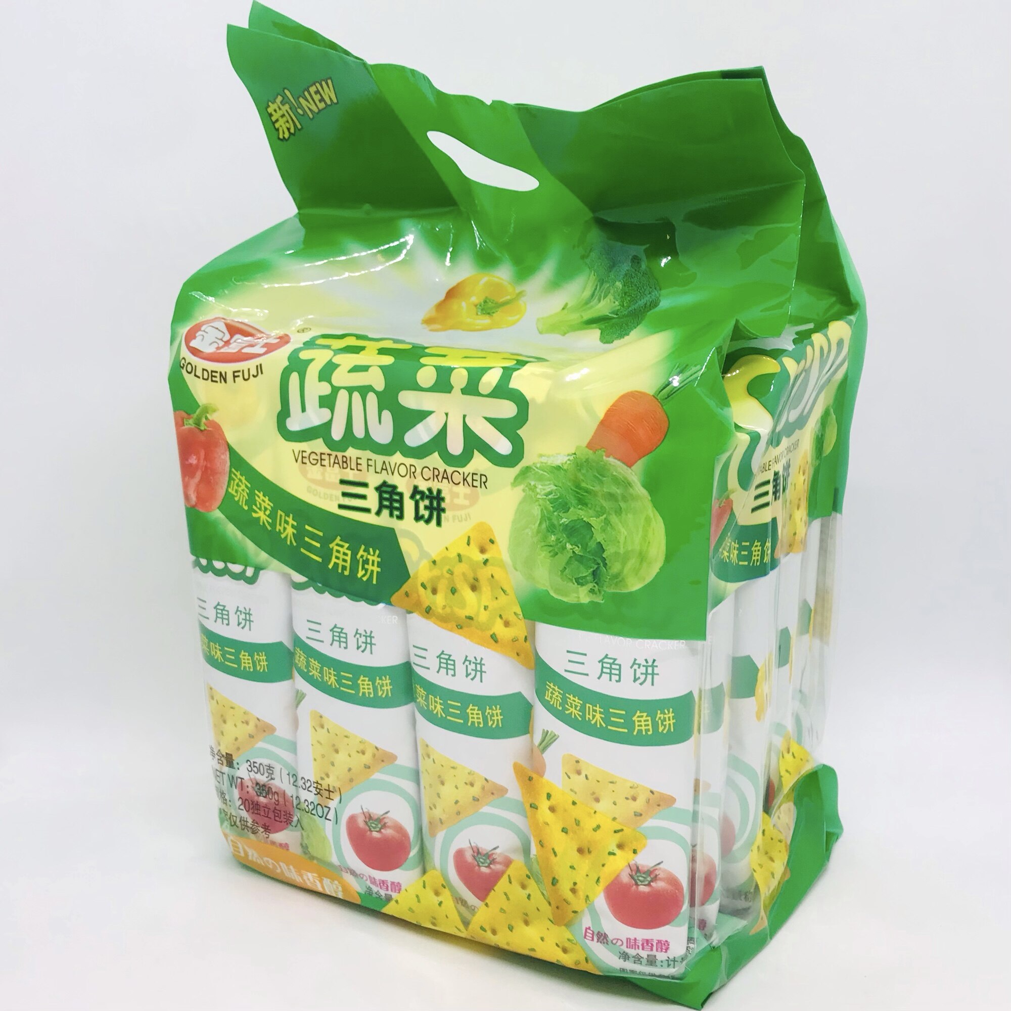 Golden Fuji Vegetable Flavor Cracker 蔬菜味三角餅 350g | Lazada