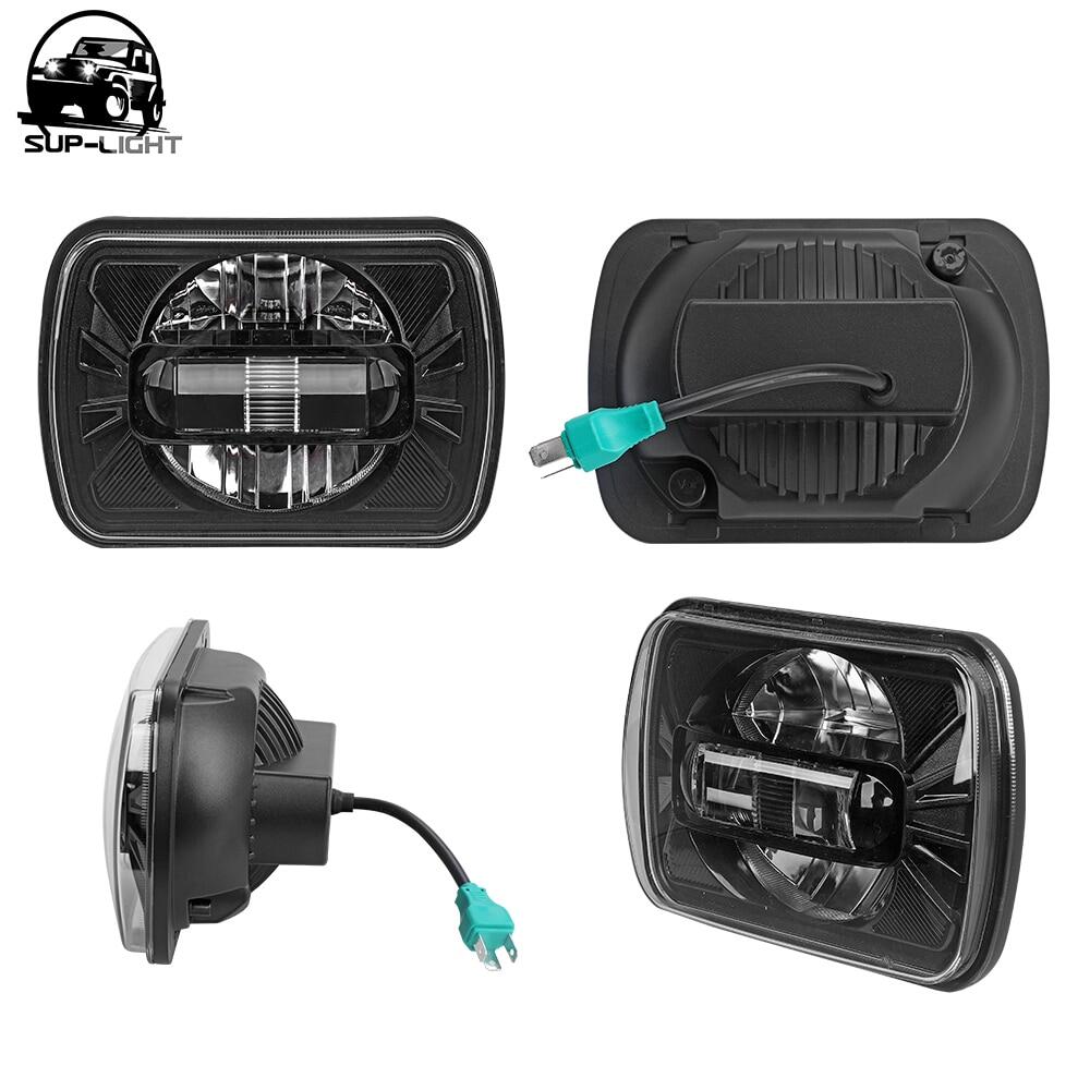5x7 7x6 LED Headlight Bulb Set Sealed Beam OffRoad Headlamp Light for ...