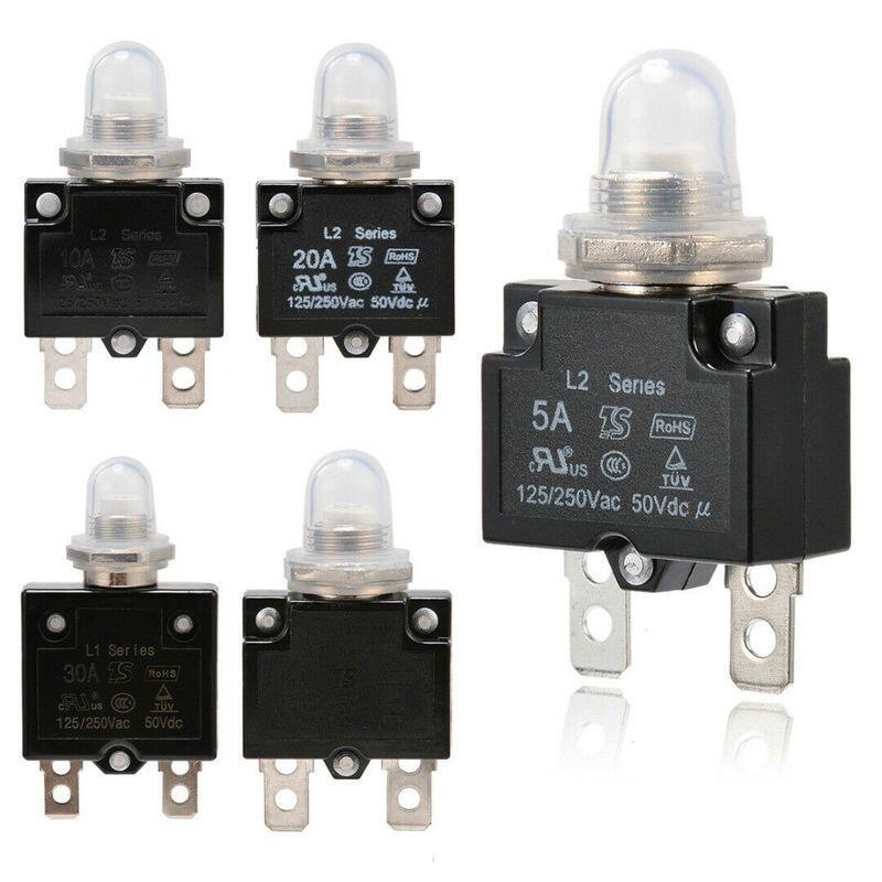 YKS Circuit Breaker Overload Protector Switch Fuse 3A 4A 5A 6A 8A 10A ...