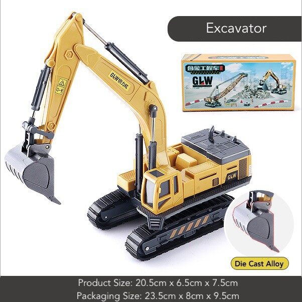 Construction Vehicles Toys Set [FULL ALLOY DIECAST ] Truck Crane ...