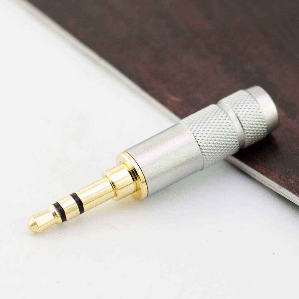 High Quality Gold-plated 3.5mm audio pulg 3/4 Pole 90 Degree Plug ...