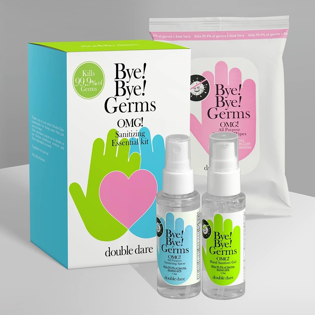 [PRE-ORDER] OMG BYE BYE GERMS SANITIZING ESSENTIAL KIT 3 PIECE KIT BY ...